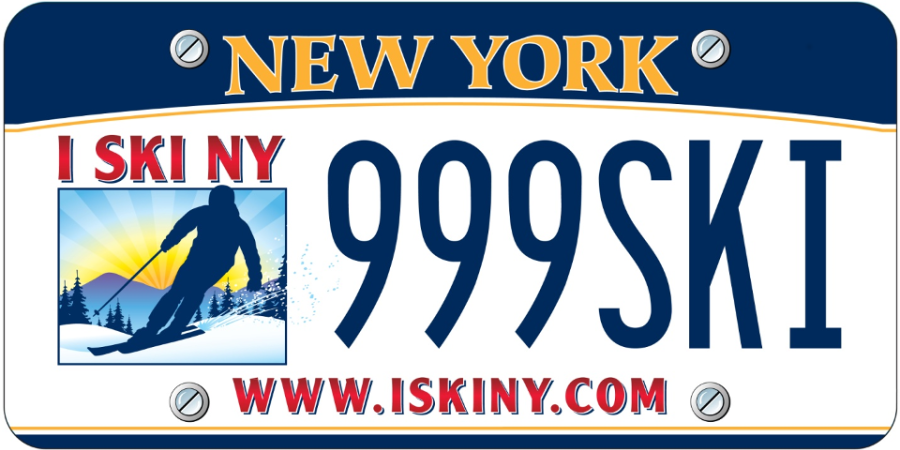 NYS Ski License Plate | SANY - SKI AREAS OF NEW YORK, INC